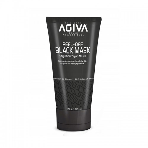 ᐷ Czarna maska do twarzy Agiva Mask peel-off BLACK 150ml tube