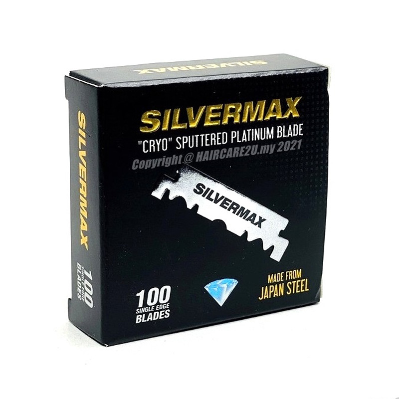 Barbercompany Купити Połówki żyletek Silvermax 100 Single Edge Platinum ...